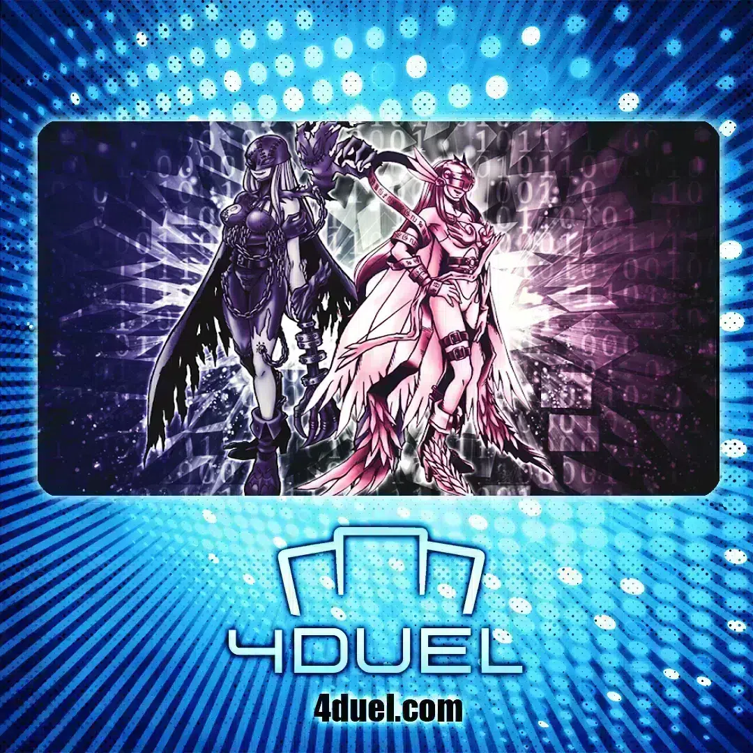 LadyDevimon Y Angewomon Custom Playmat