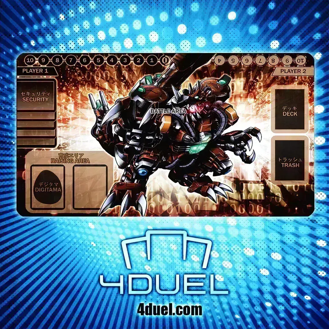 RustTyrannomon Custom Playmat