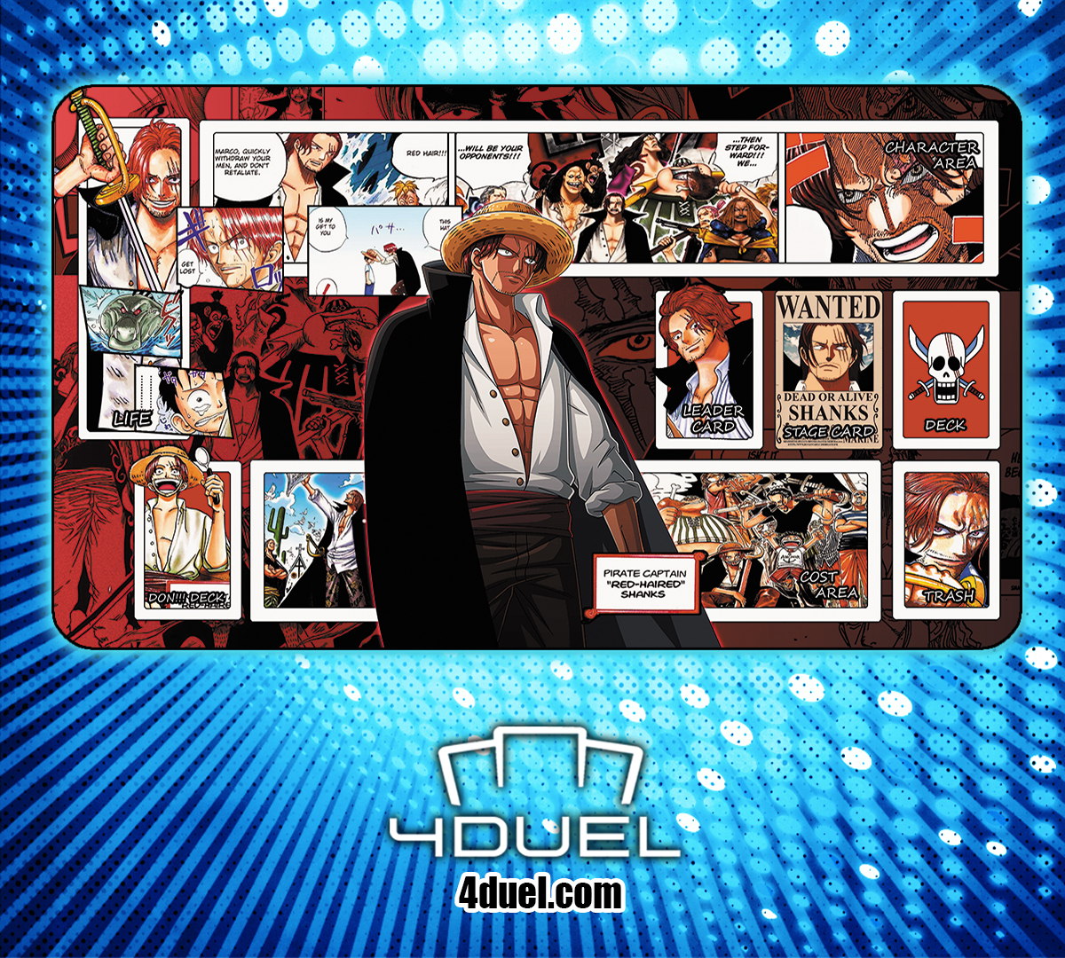 Akagami No Shankusu One Piece Custom Playmat Akagami No Shankusu One Piece Custom Playmat