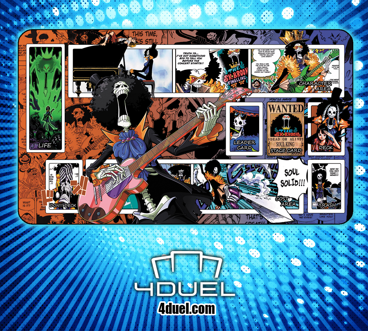 Brook One Piece Custom Playmat
