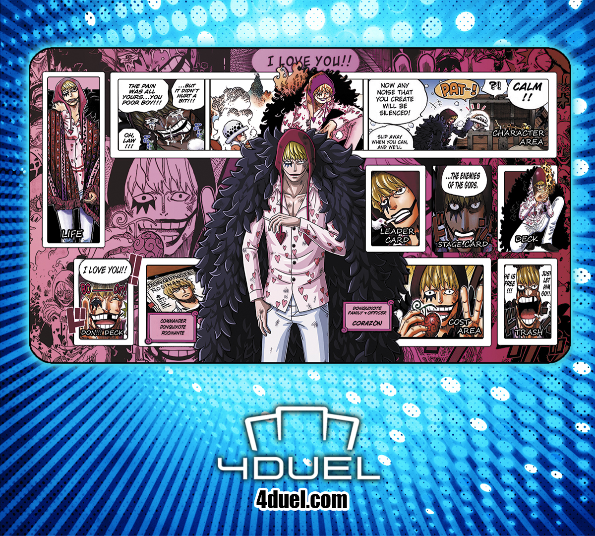 Donquixote Rosinante One Piece Custom Playmat