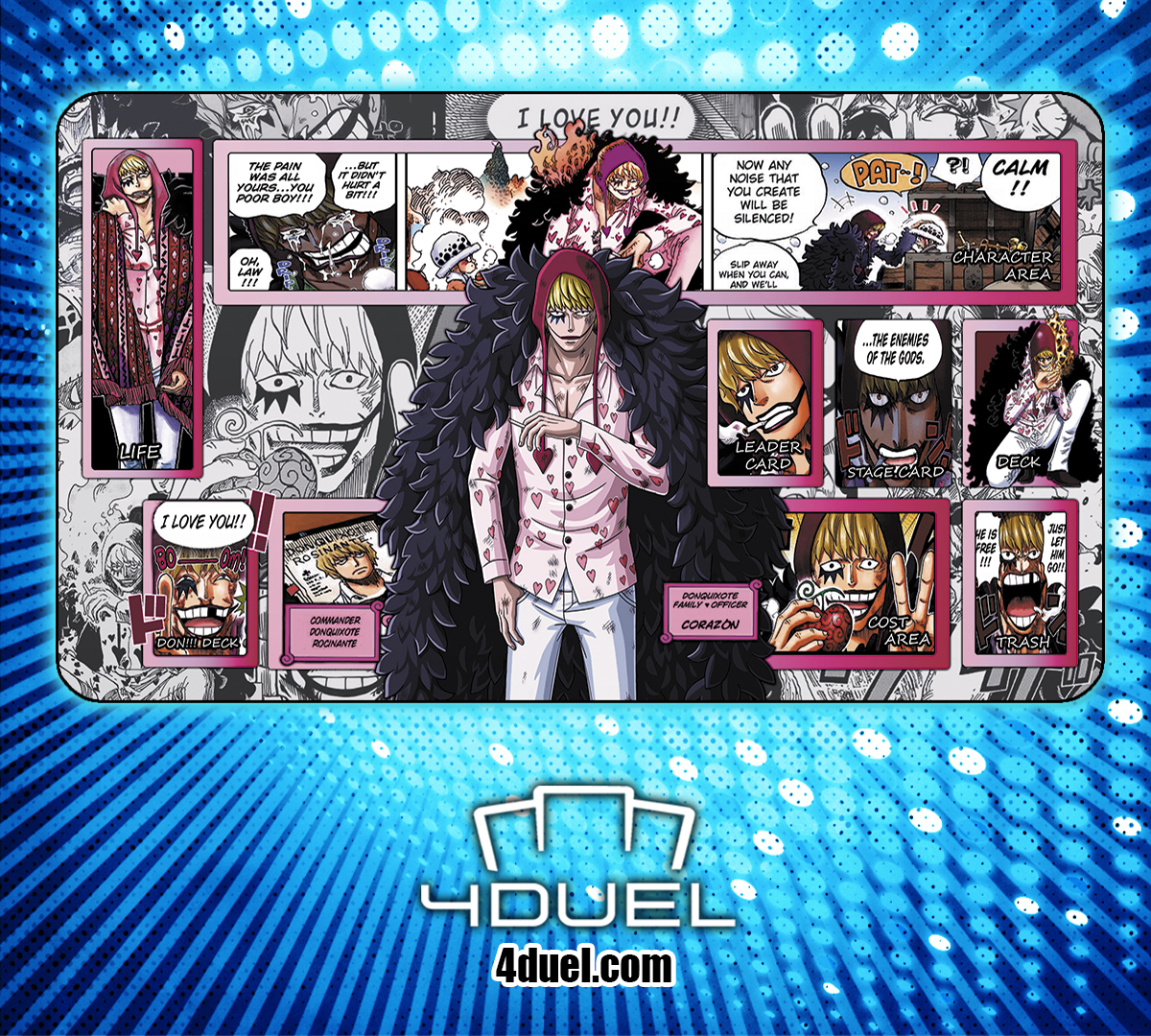 Donquixote Rosinante One Piece Custom Playmat Donquixote Rosinante One Piece Custom Playmat