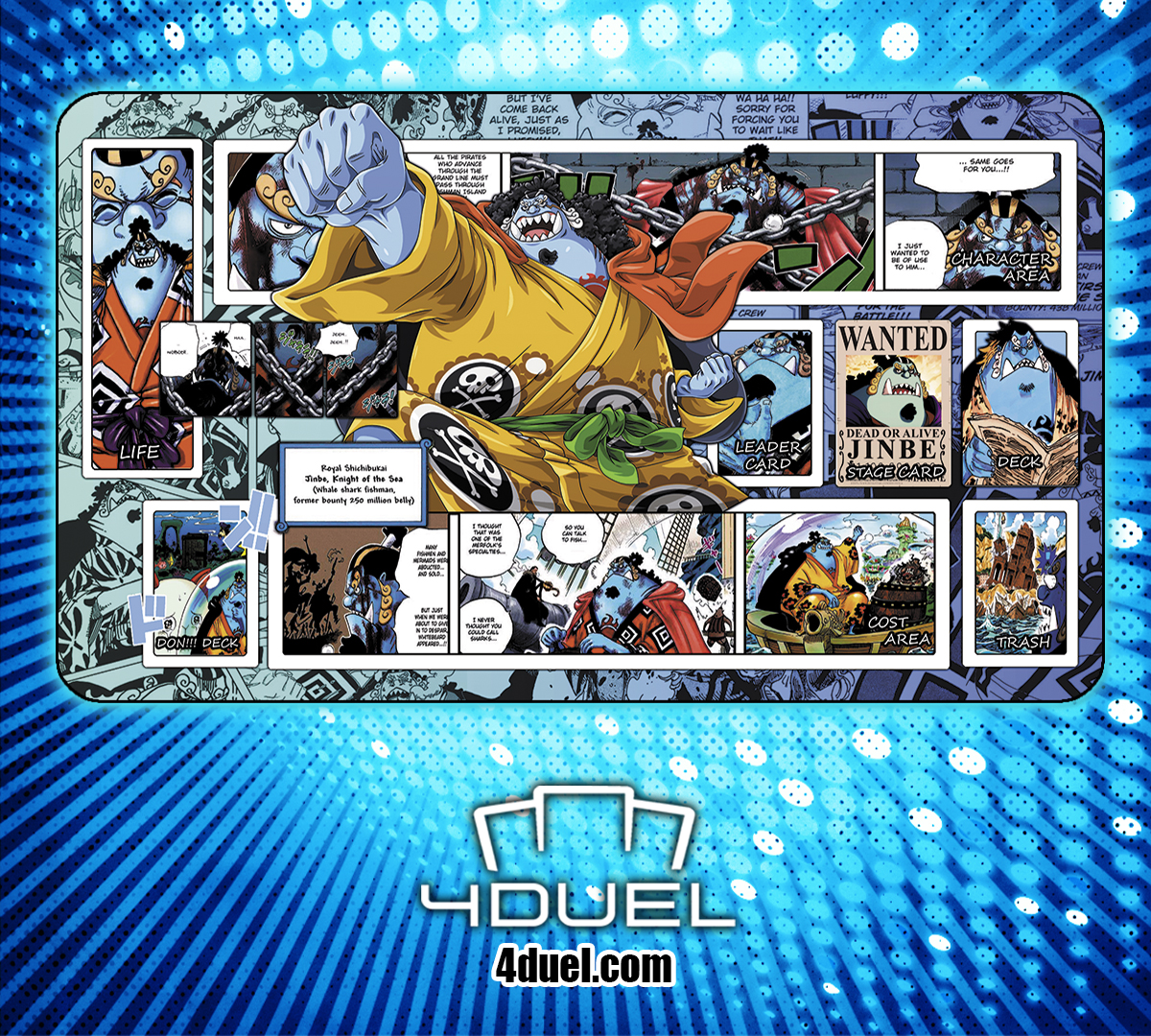 Jinbe One Piece Custom Playmat