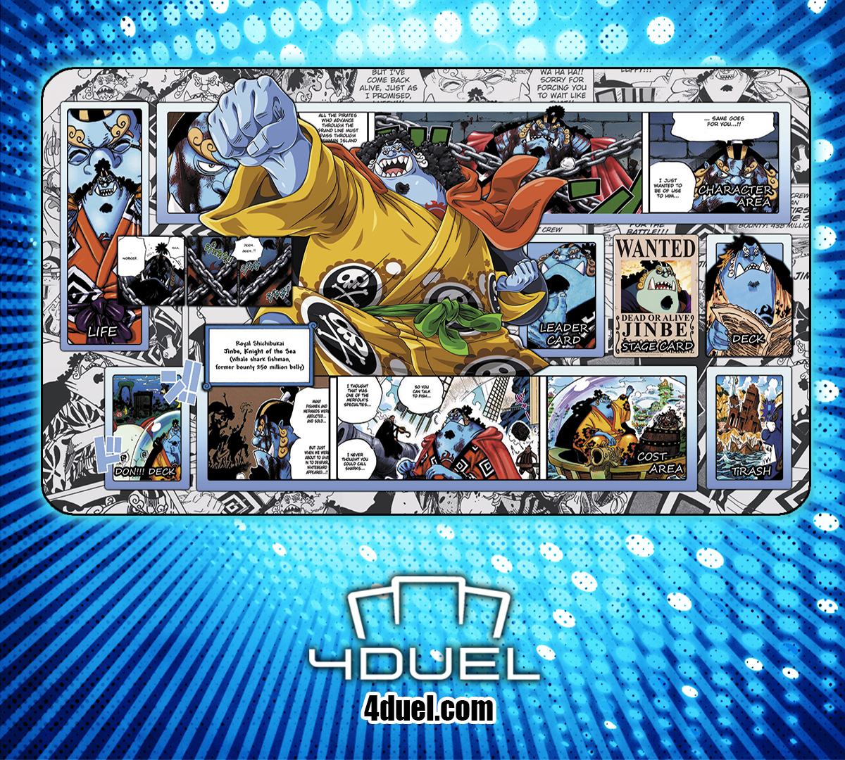Jinbe One Piece Custom Playmat