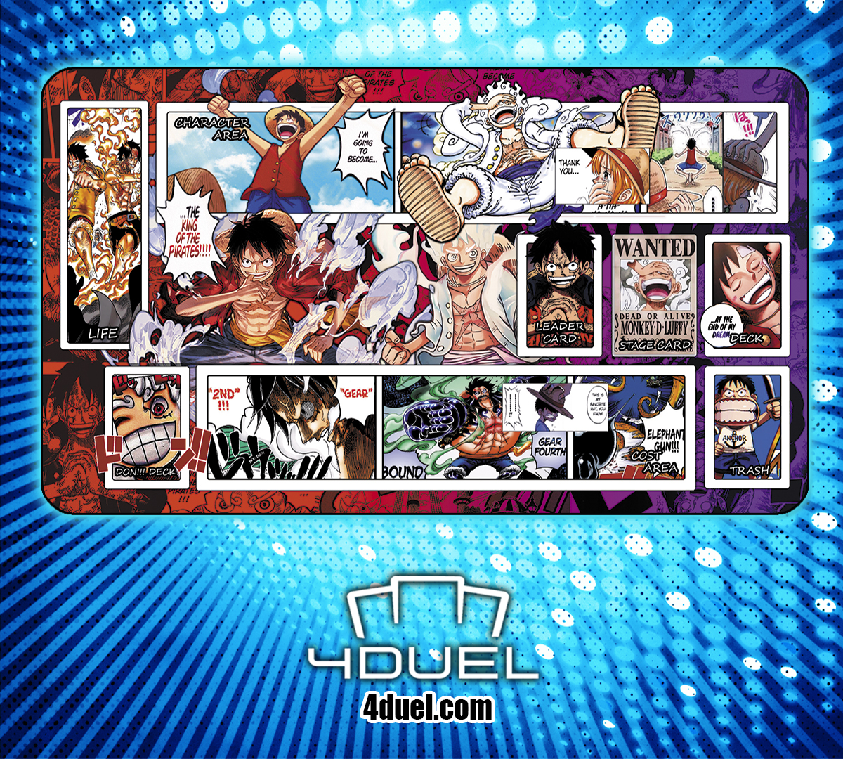Monkey D. Luffy One Piece Custom Playmat