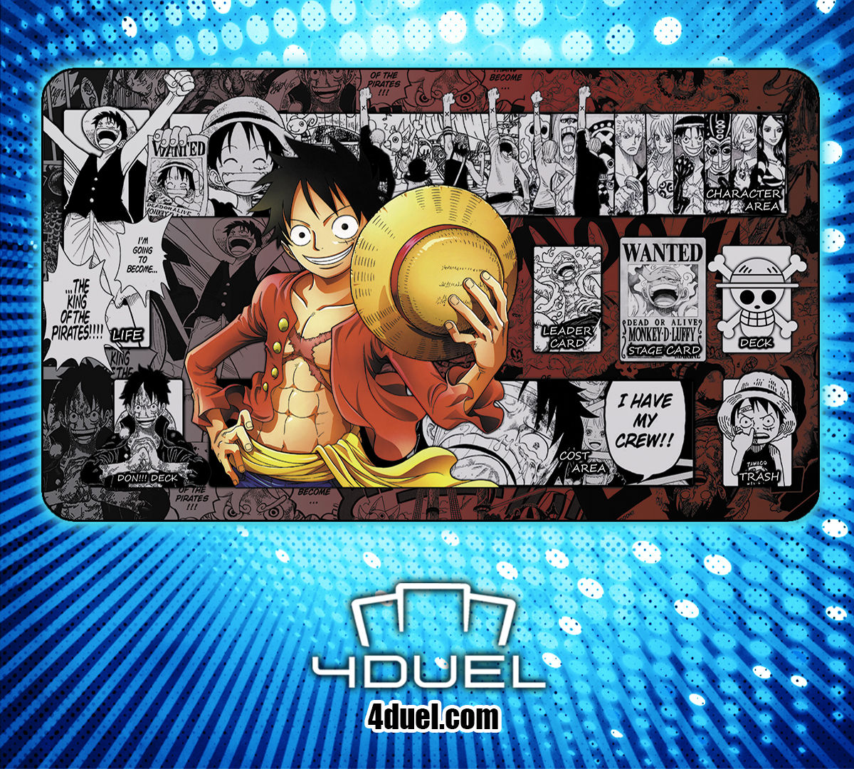 Monkey D. Luffy One Piece Custom Playmat