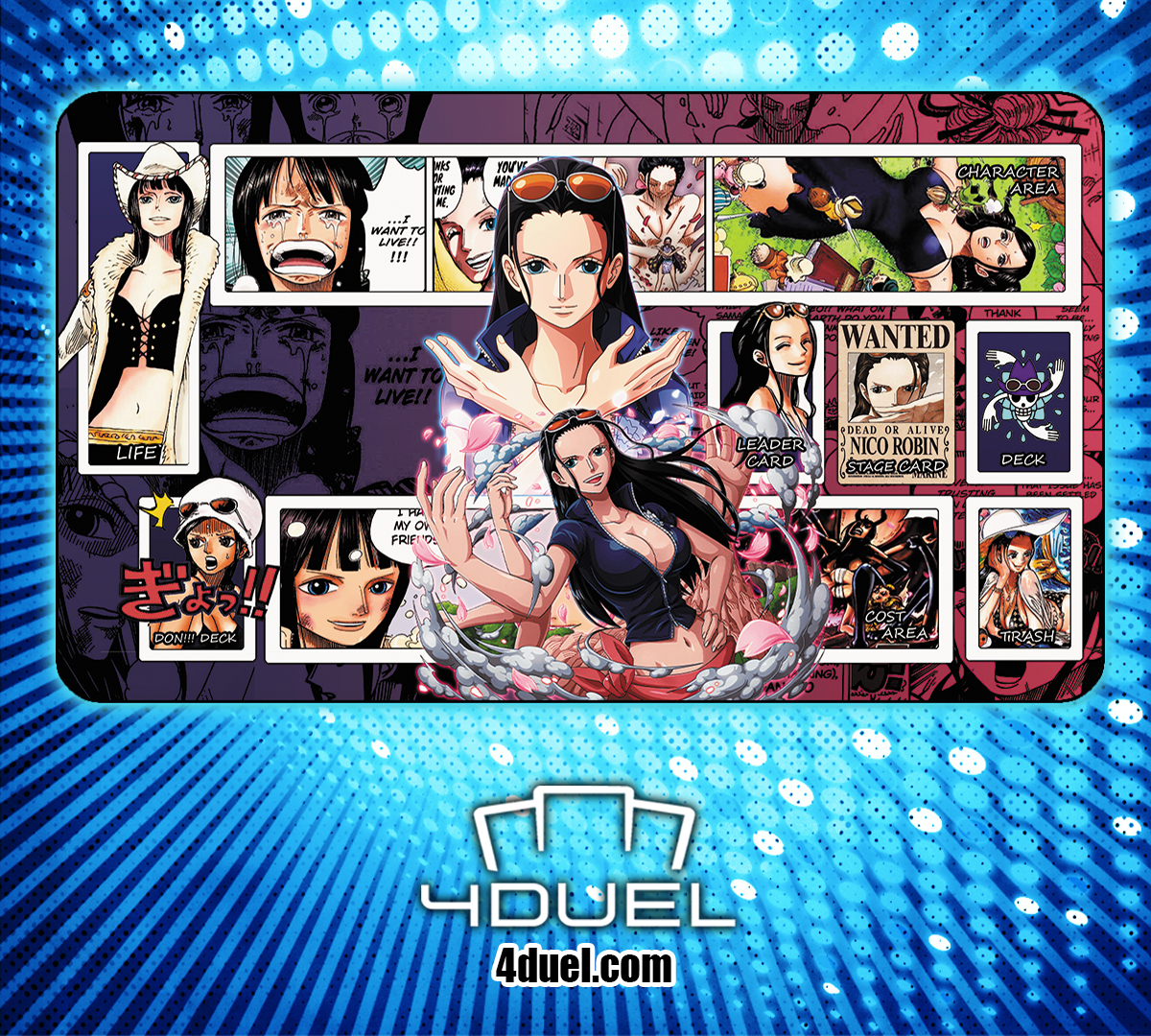 Nico Robin One Piece Custom Playmat