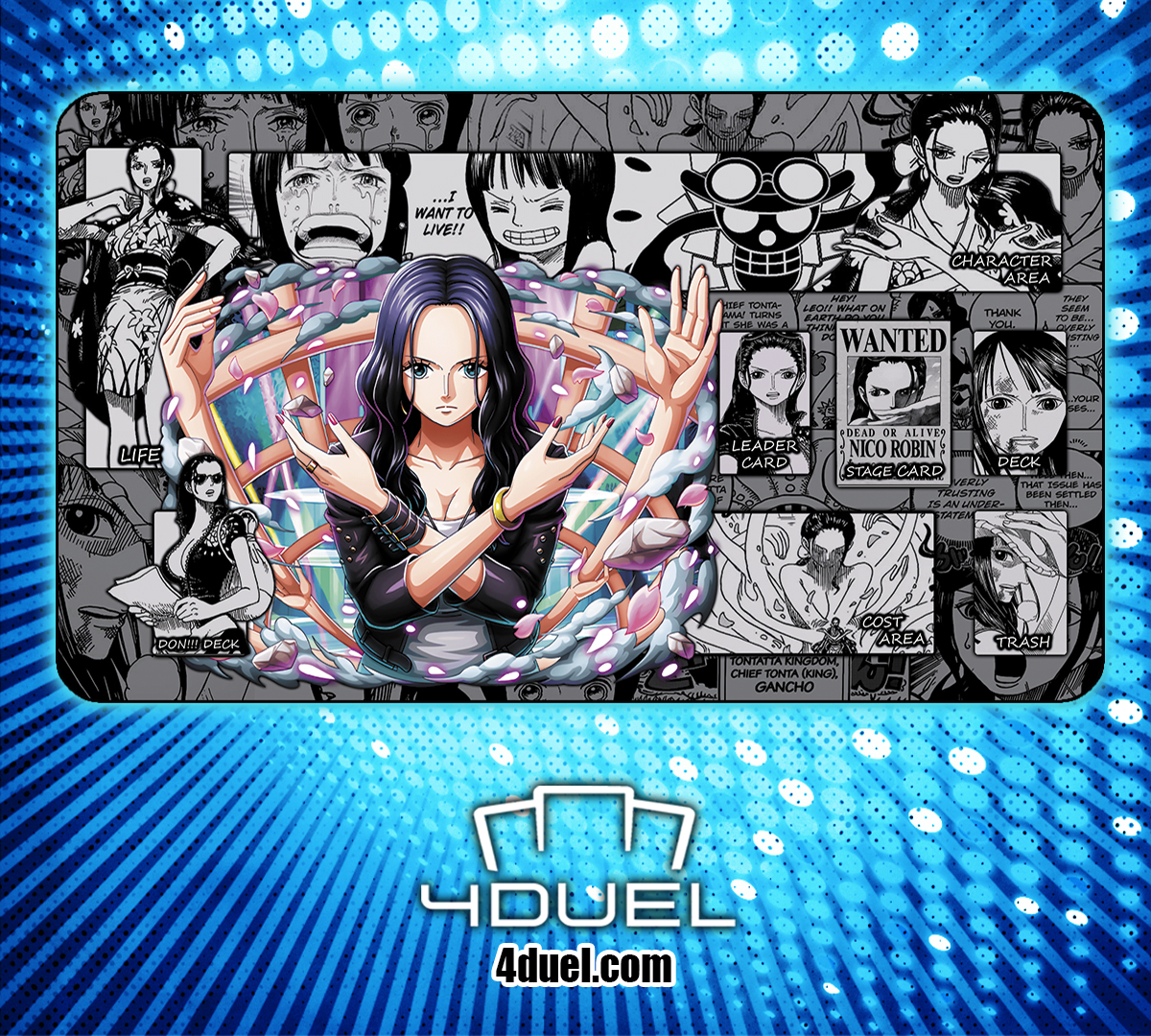 Nico Robin One Piece Custom Playmat