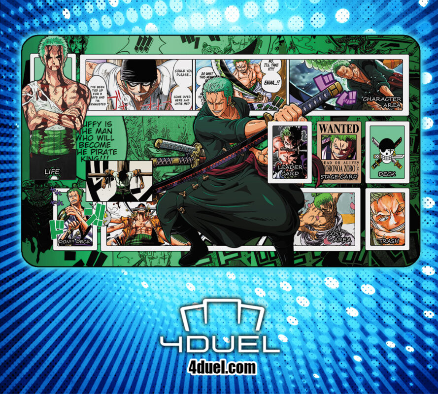 Roronoa Zoro One Piece Custom Playmat