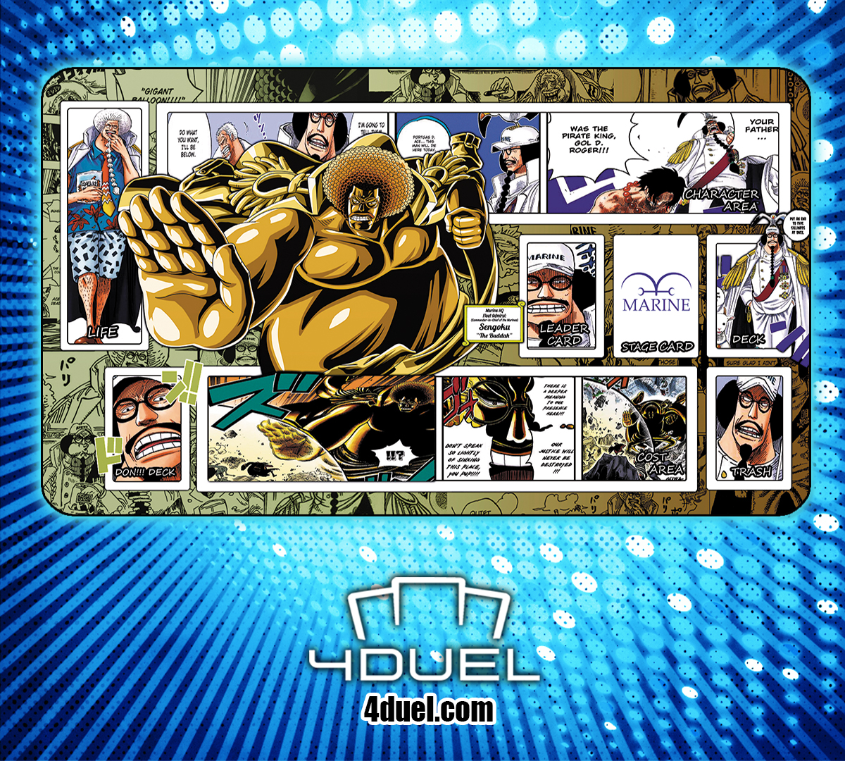 Sengoku One Piece Custom Playmat