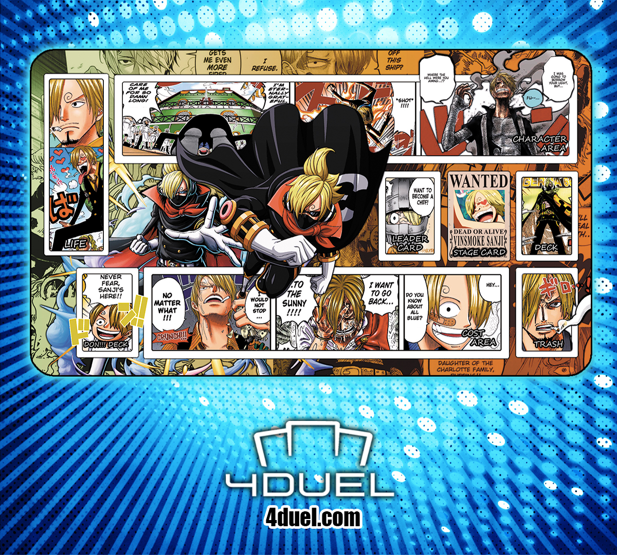 Vinsmoke Sanji One Piece Custom Playmat Vinsmoke Sanji One Piece Custom Playmat