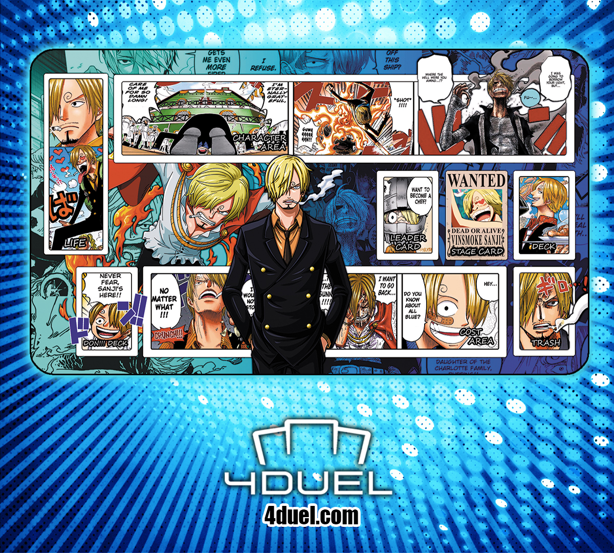 Vinsmoke Sanji One Piece Custom Playmat