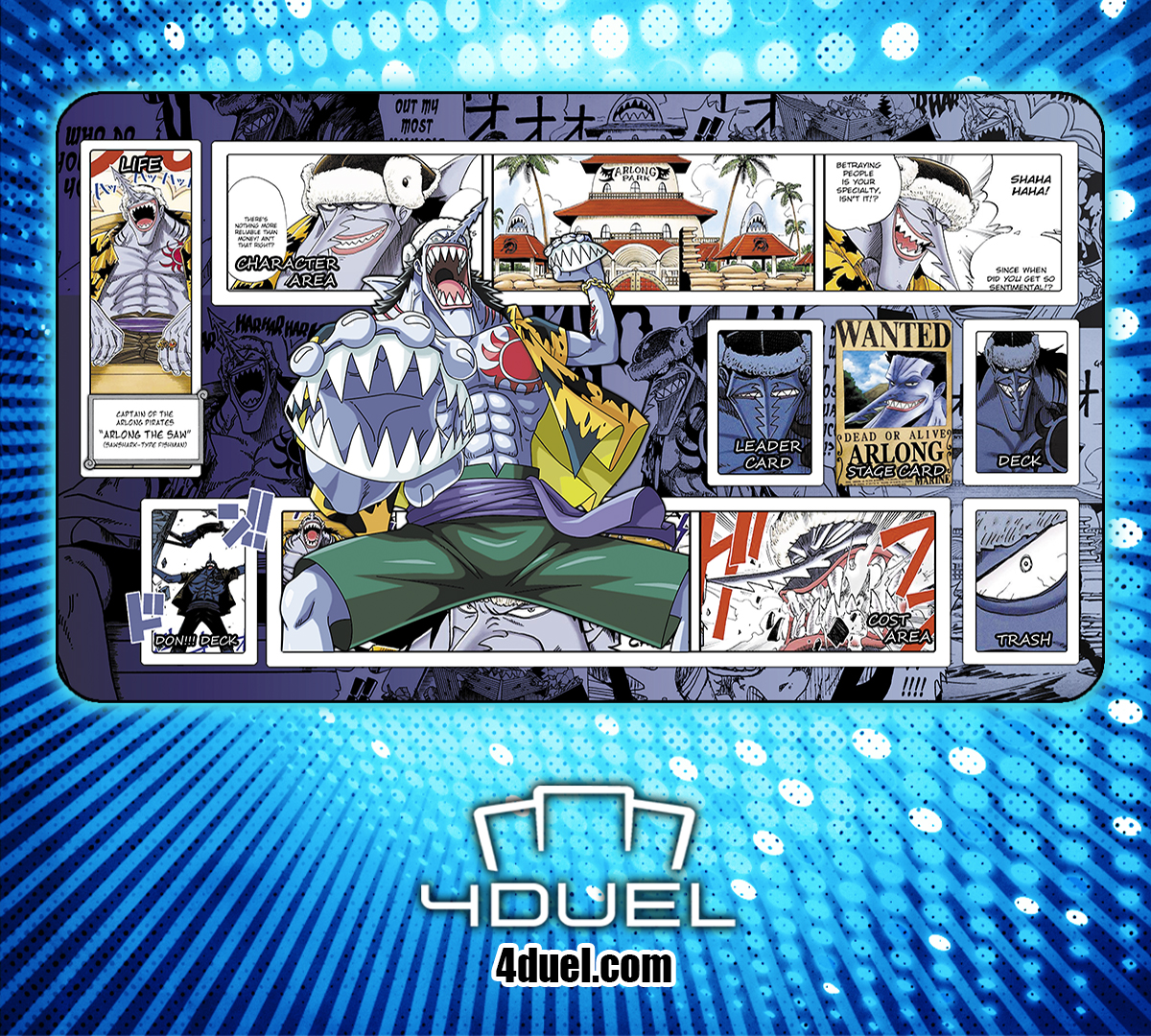 Arlong One Piece Custom Playmat